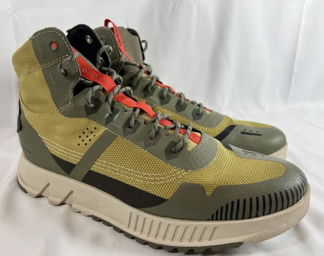 SOREL MEN'S MAC Hill Lite Rush Waterproof Sneaker Boot Green/Tan Size ...