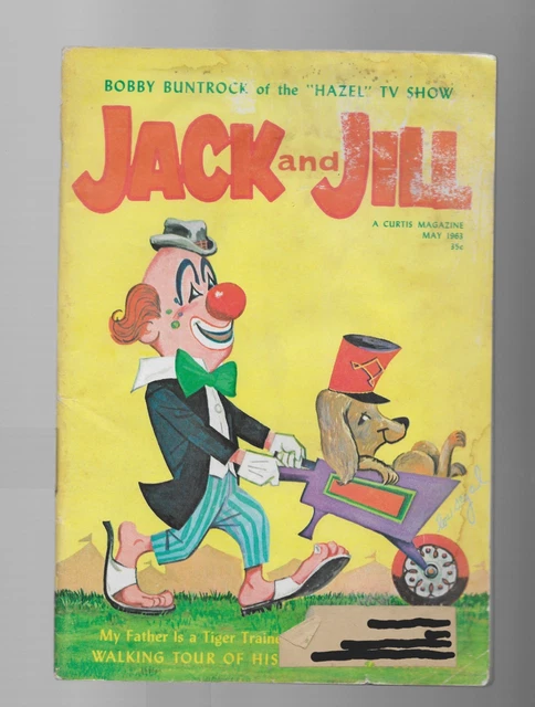 JACK AND JILL Magazine March 1963 Bobby Buntrock Hazel TV Show Cover ...