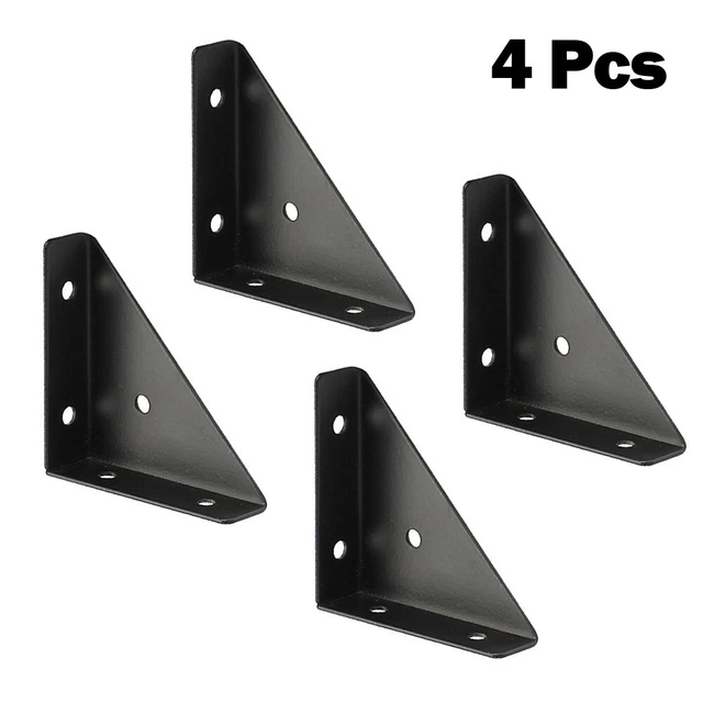 SUPPORTS D'ANGLE EN fer noir/blanc renforcement triangulaire pour la ...