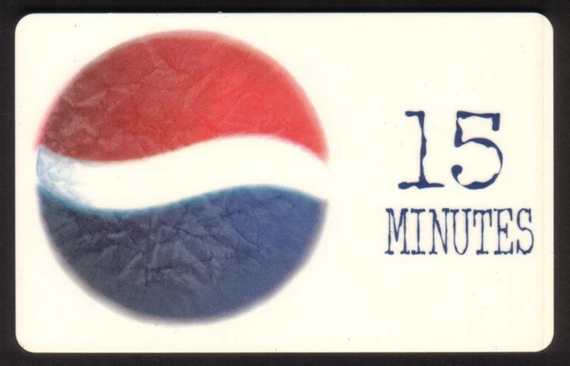 15M PEPSI LOGO sur Blanc Carte (Seulement 500 Publié) Mint Téléphone ...