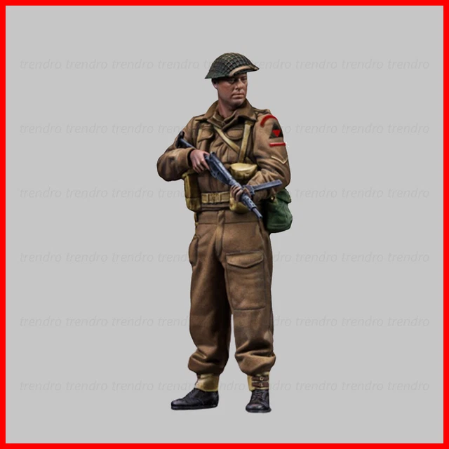 1/35 RESIN FIGURE Model Kit British Soldier Corporal WW2 WWII Unpainted ...