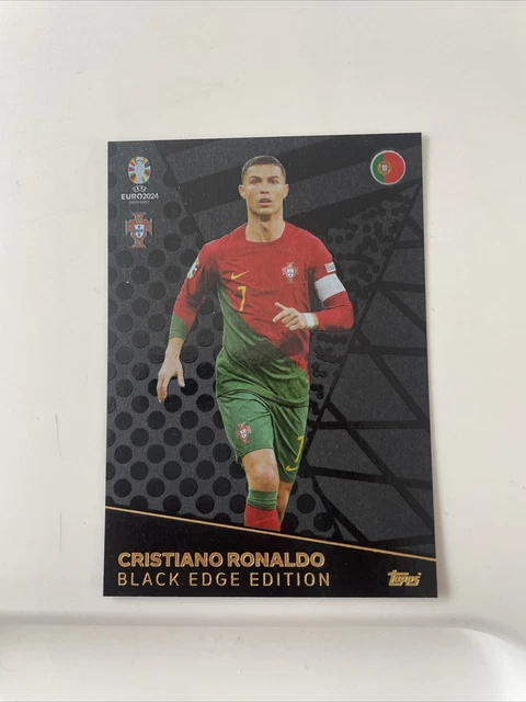 MATCH ATTAX EURO 2024 Cristiano Ronaldo Portugal Black Edge Edition MINT £4.50 - PicClick UK