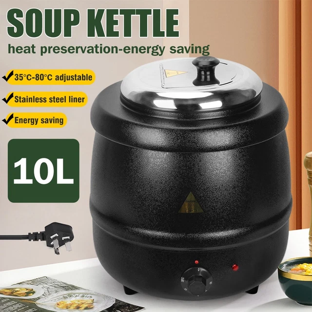 COMMERCIAL SOUP KETTLE Warmer Restaurant Buffet School Canteen Warming ...