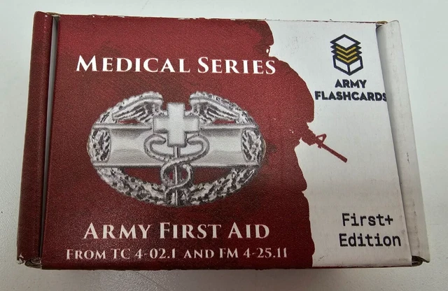 MEDICAL SERIES ARMY Flashcards Army First Aid First Edition Casualty ...