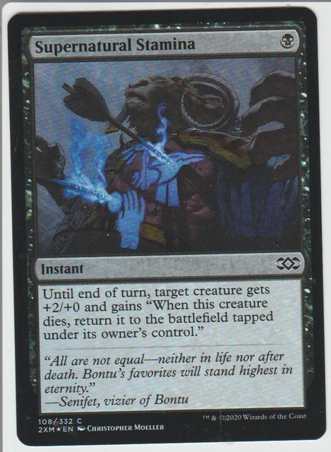 FOIL COMMON SUPERNATURAL Endurance Double Masters Magic The Gathering ...