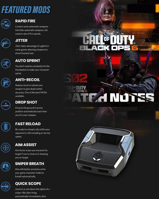 CALL OF DUTY® Black Ops 6 & Warzone ZAIDX963-ELITE Script Cronus Zen ...