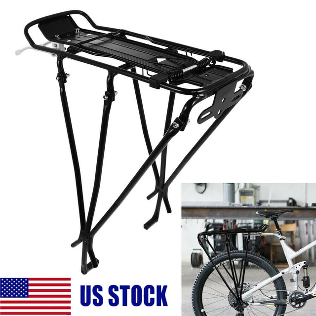 110LB REAR BIKE Rack Bicycle Cargo Rack Pannier Luggage Carrier Holder ...