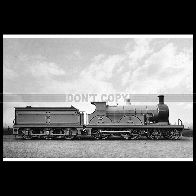PHOTO T.000225 STEAM LOCOMOTIVE 440 GLASGOW SOUTH EASTERN RAILWAY TRAIN ...