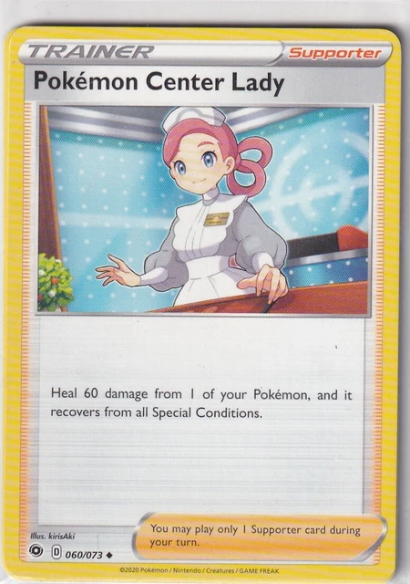POKEMON MAPPA DISTANZA Des Champs No. 60/73 Pokemon Center Lady Inglese ...