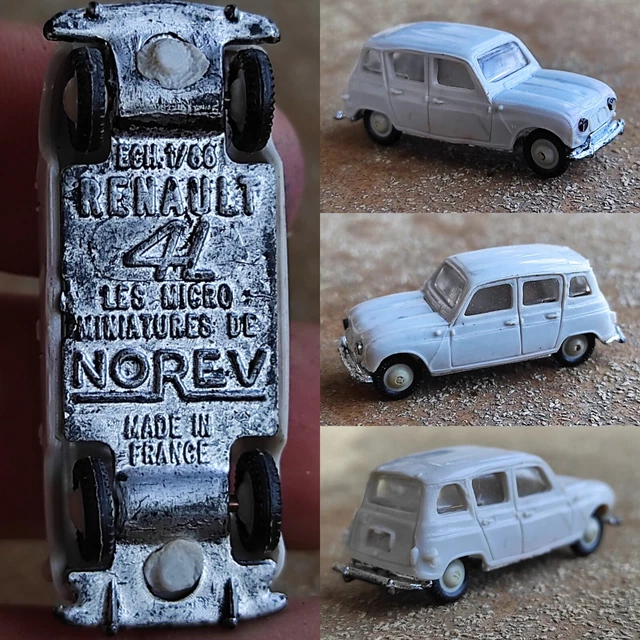 1/86 MICRO NOREV RENAULT 4L 4 Voiture Miniature Collection Réseau Train ...