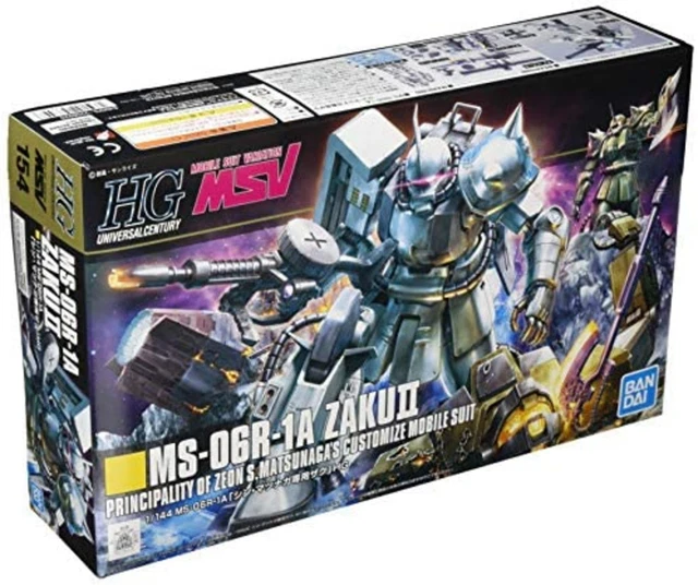 HGUC 1/144 MS-06R-1A Zaku II Shin Matsunaga (MSV) plastic model F/S w/Tracking# £52.98 - PicClick UK