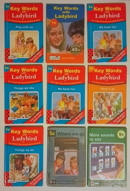 LADYBIRD KEY WORDS reading, childrens education books, 8 titles £1.99 ...