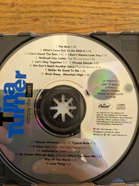 TINA TURNER : Simply The Best CD (1991) £0.99 - PicClick UK