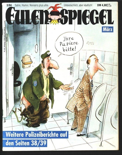 DEUTSCHLAND GEGEN ENGELAND, in: EULENSPIEGEL 3/1994. Magazin für Satire ...