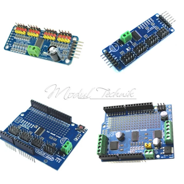Pca9685 16 Canali 12 Bit Servomotore Pwm Modulo I2c Per Robot Arduino Eur 847 Picclick It 7128