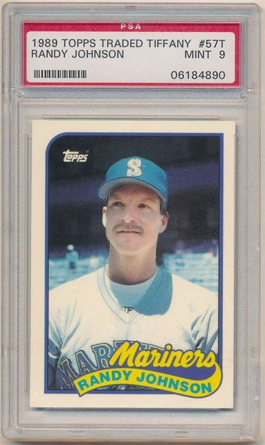 RANDY JOHNSON 1989 Topps Échangé Tiffany #57 Rc Rookie Mariners Sp Psa ...