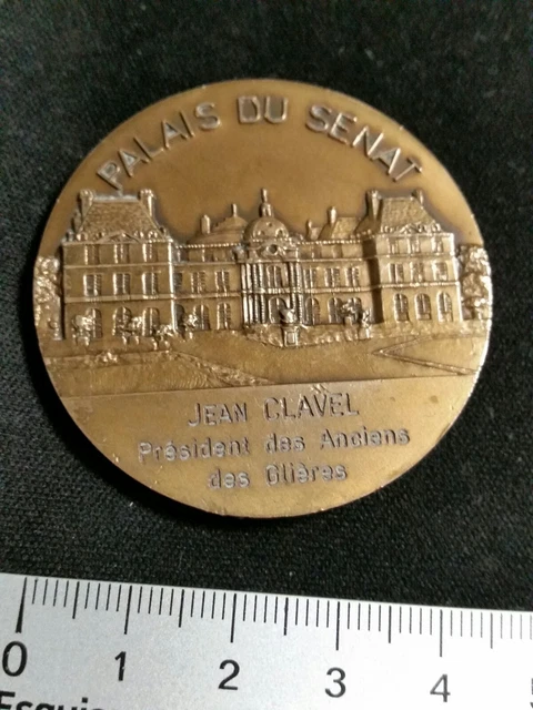 MÉDAILLE DE BRONZE De La Monnaie De Paris Palais Du Sénat Jean Clavel ...