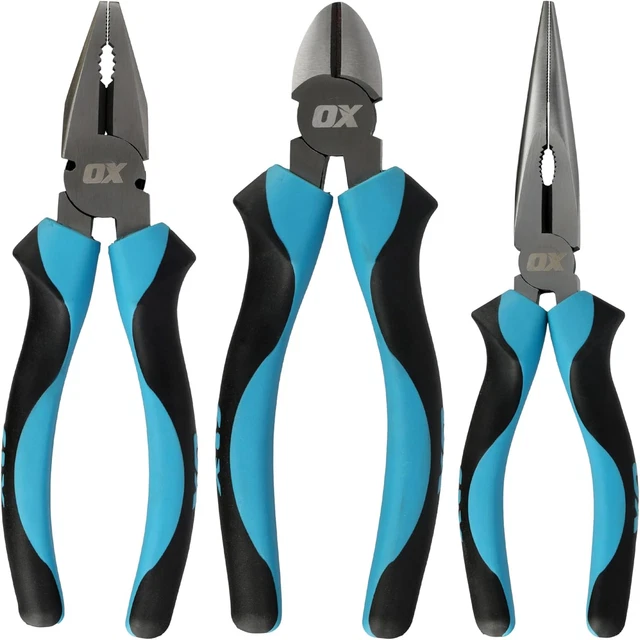 OX PRO 3 Piece Plier Set £17.66 - PicClick UK