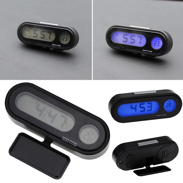 BACKLIGHT LCD DIGITAL Clock LED Thermometer Electronic Clock Car Time ...