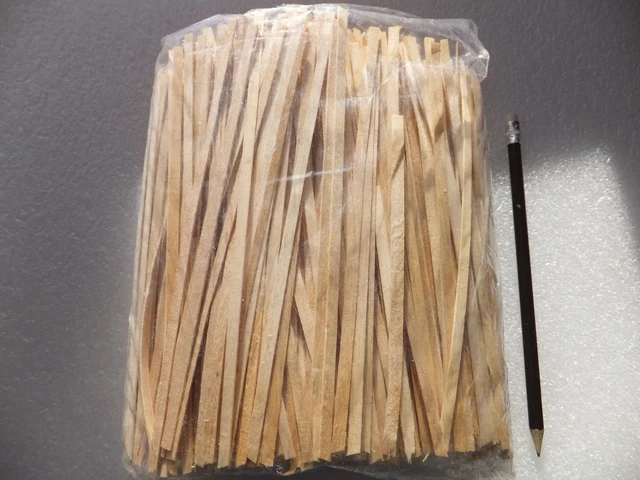 WOODEN SPILLS 1000 Wood Splints Tapers Splint Fire Lighters Light ...