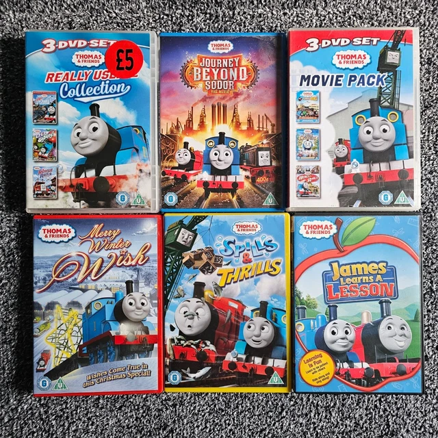 THOMAS THE TANK Engine Animation Train DVD Bundle Kid's Collection Job ...