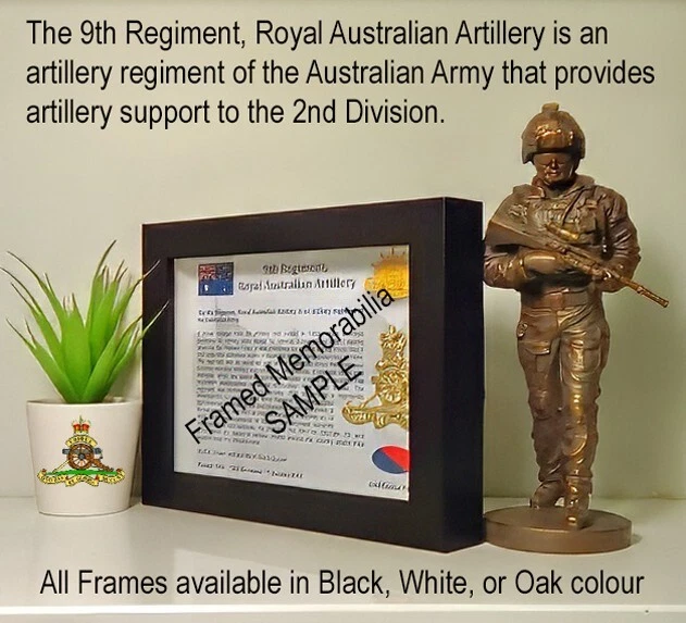 9TH REGIMENT, ROYAL Australian Artillery (9 Regt RAA) $75.00 - PicClick AU