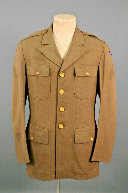 MEN'S WW2 1940S US Army Air Force Officers Tunic 39 Med Long 40s ...