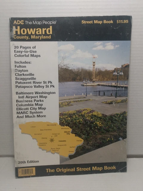 HOWARD COUNTY, MARYLAND Street Map Book ADC The Map People 20th Edition ...