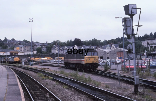 35MM RAILWAY SLIDE- BR Diesel Electric Class 47. 47523 @ Newport £2.50 ...