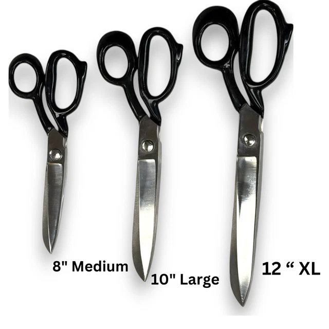 QUALITY PRO SCISSORS 8, 10" & 12" Heavy Duty Upholstery Shear Tailor ...