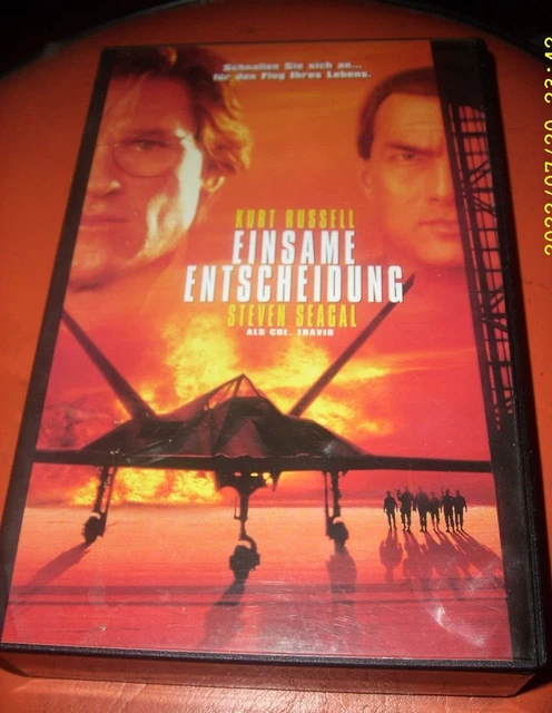 EINSAME ENTSCHEIDUNG WARNER VHS Erstauflage Kurt Russell,Steven Seagal ...