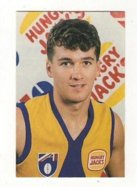 AFL WEST COAST Eagles Hungry Jacks 1992- #34 Mitchell White £1.88 ...