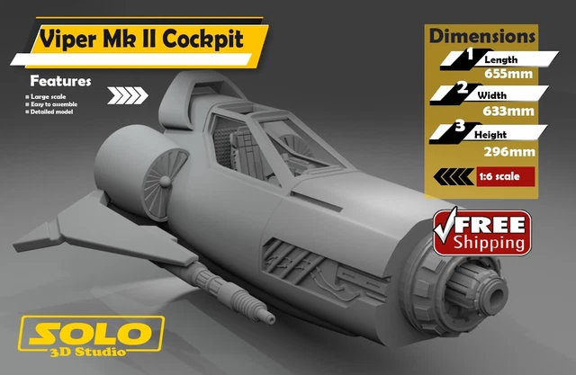 BATTLESTAR GALACTICA COLONIAL Viper 1/6 scale cockpit diorama £500.00 ...