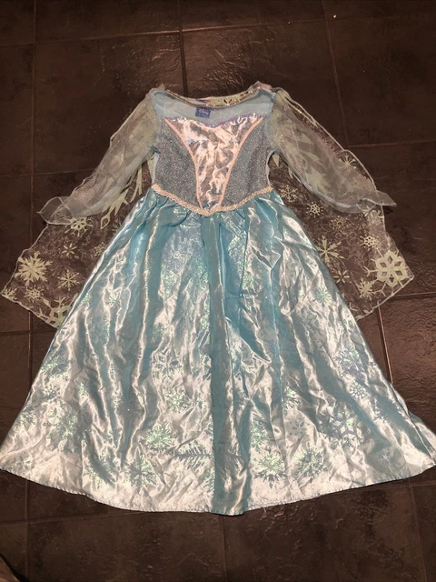 DISNEY PRINCESS FROZEN Elsa Fancy Dress Up Costume Age 5-6 Years £4.20 ...
