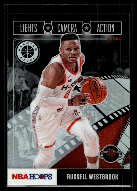 RUSSELL WESTBROOK 2019 Hoops Premium Stock Lights caméra action carte ...