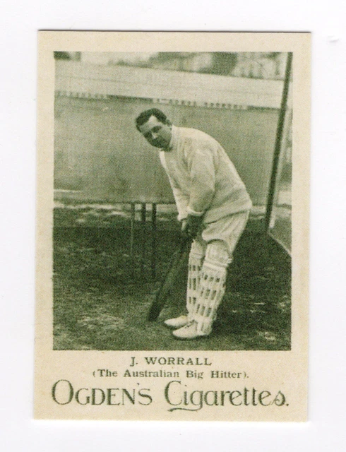 OGDEN’S RARE REPRODUCTION Cricket Card. Jack Worrall, Australia EUR 7 ...