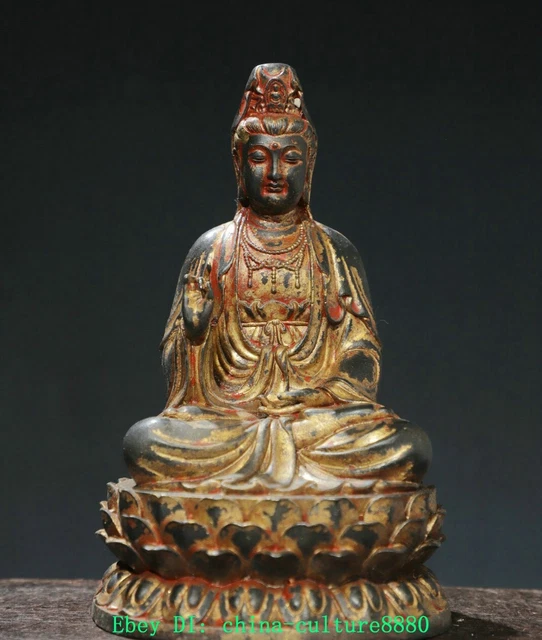BRONZE ANTIQUE KANYIN kanyin Bodhisattva image EUR 168,00 - PicClick FR