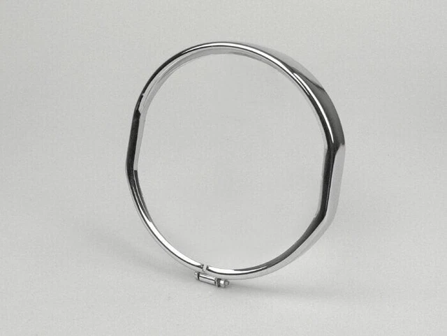 VESPA SS50 50SR SS90 Race Prim ET3 Super SIEM Chrome Headlight Rim Ø ...