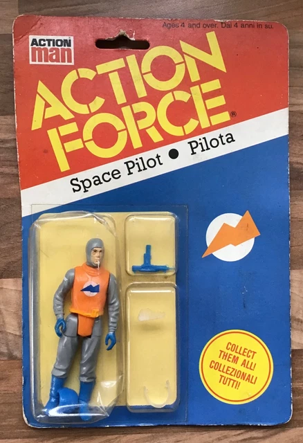 ACTION FORCE SPACE FORCE SPACE PILOT / PILOTA Carded Figure MOC 1983 ...