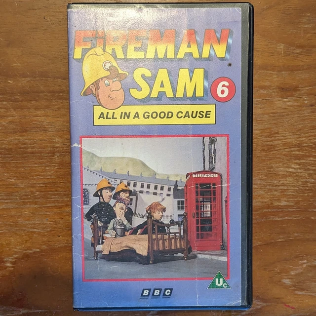 FIREMAN SAM VHS Children’s Classic All In A Good Cause 6 *Play Tested ...