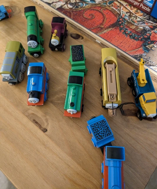 COLLECTION OF BRIO Thomas the Tank Engine wooden Trains 8 In Total £25. ...