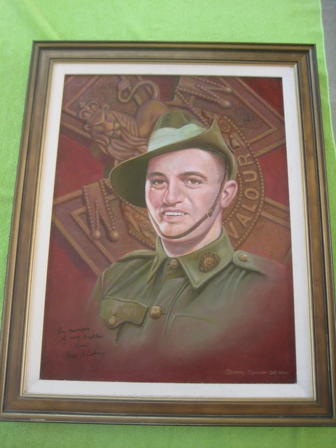 ORIGINAL TOM &DIVER& Derrick VC DCM 2/48th WW2 Signed by his Sister Oil ...