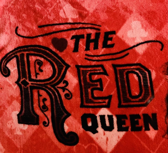 DISNEY ALICE IN Wonderland Evil Red Queen Plush Fleece Throw Blanket ...