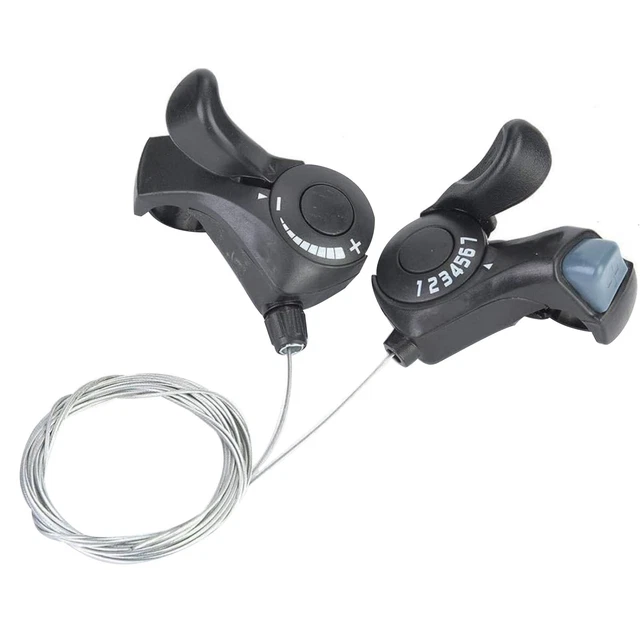 BICYCLE GEAR SHIFTERS 3x7 21-Speed w/Visual Position Display for MTB ...