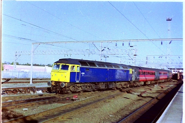 35MM RAILWAY COLOUR Negative Class 47 839 at Crewe £1.95 - PicClick UK