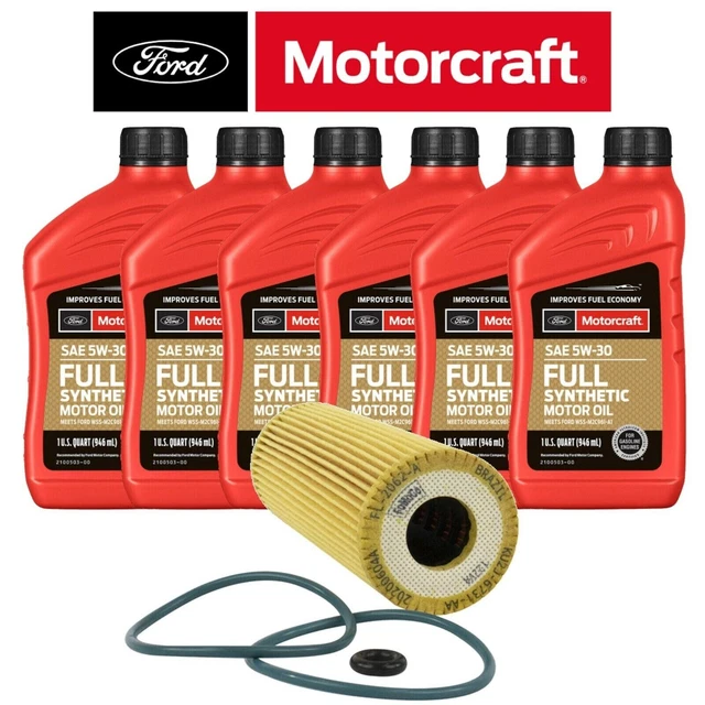 MOTORCRAFT FULL SYNTHETIC Oil Change Kit For 15+ Ford Bronco/F-150 2.7L ...