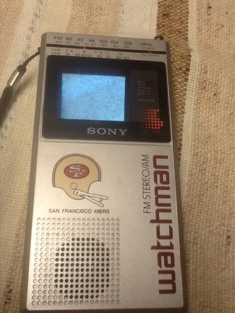 RADIO TV VINTAGE Sony Watchman Fd-30A Sf 49Ers Modèle Avec Étui EUR 38 ...