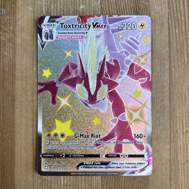 TOXTRICITY VMAX - SV113/SV122 - Shiny Rare Shining Fates - Pokemon Card ...