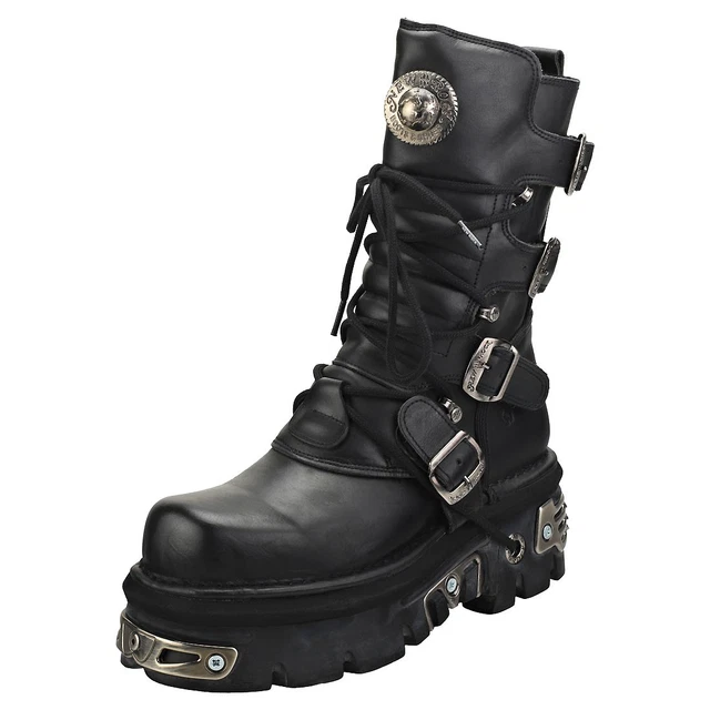 NEW ROCK REACTOR Half Boots Unisex Platform Boots in Black - 5 UK £209. ...