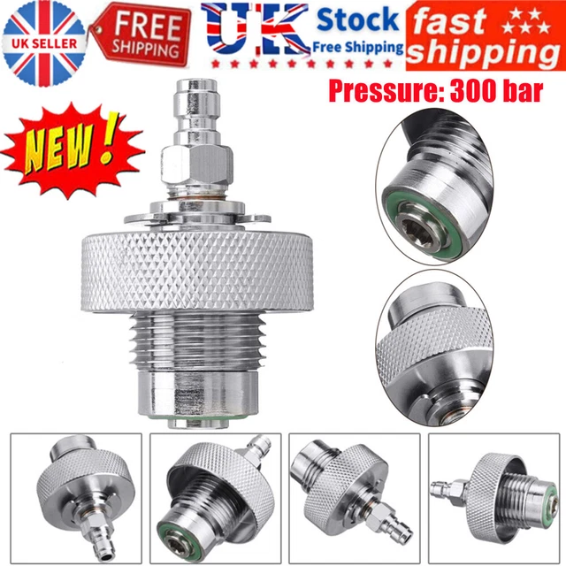 STAINLESS STEEL- DIN Valve Filling Adapter For Paintball 232/300 Bar ...